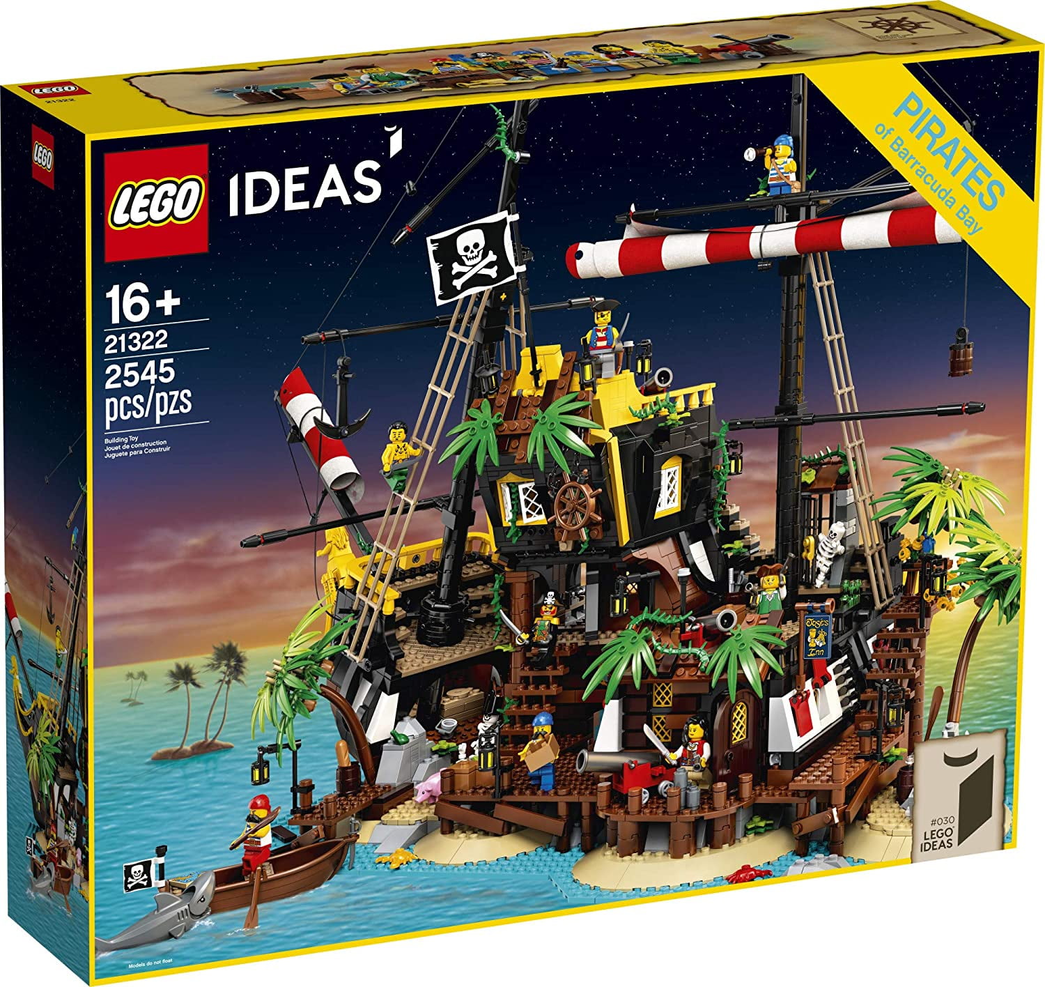 Free Shipping! LEGO Ideas Pirates of Barracuda Bay 21322 Ship Island ...