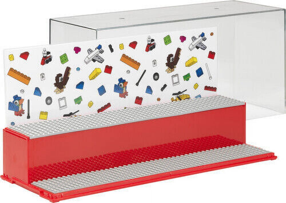 LEGO Play & Display Case, in Red [New Toy] Red, Brick - Walmart.com