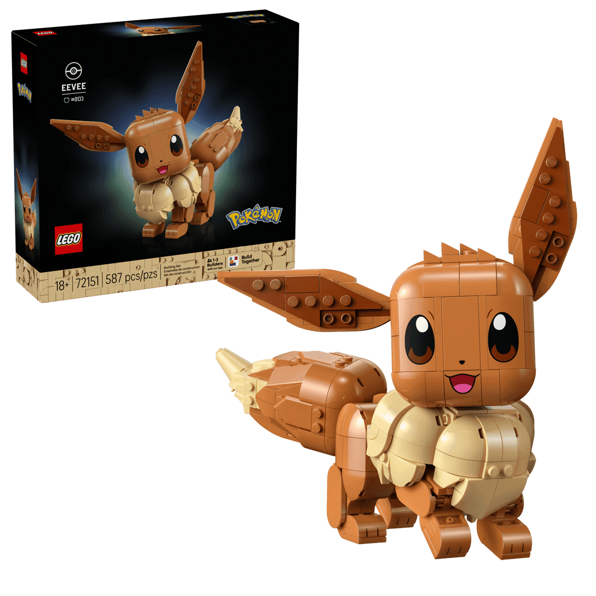 LEGO Poktemon Eevee - Collectible Building Set for Adults, Ages 18 ...