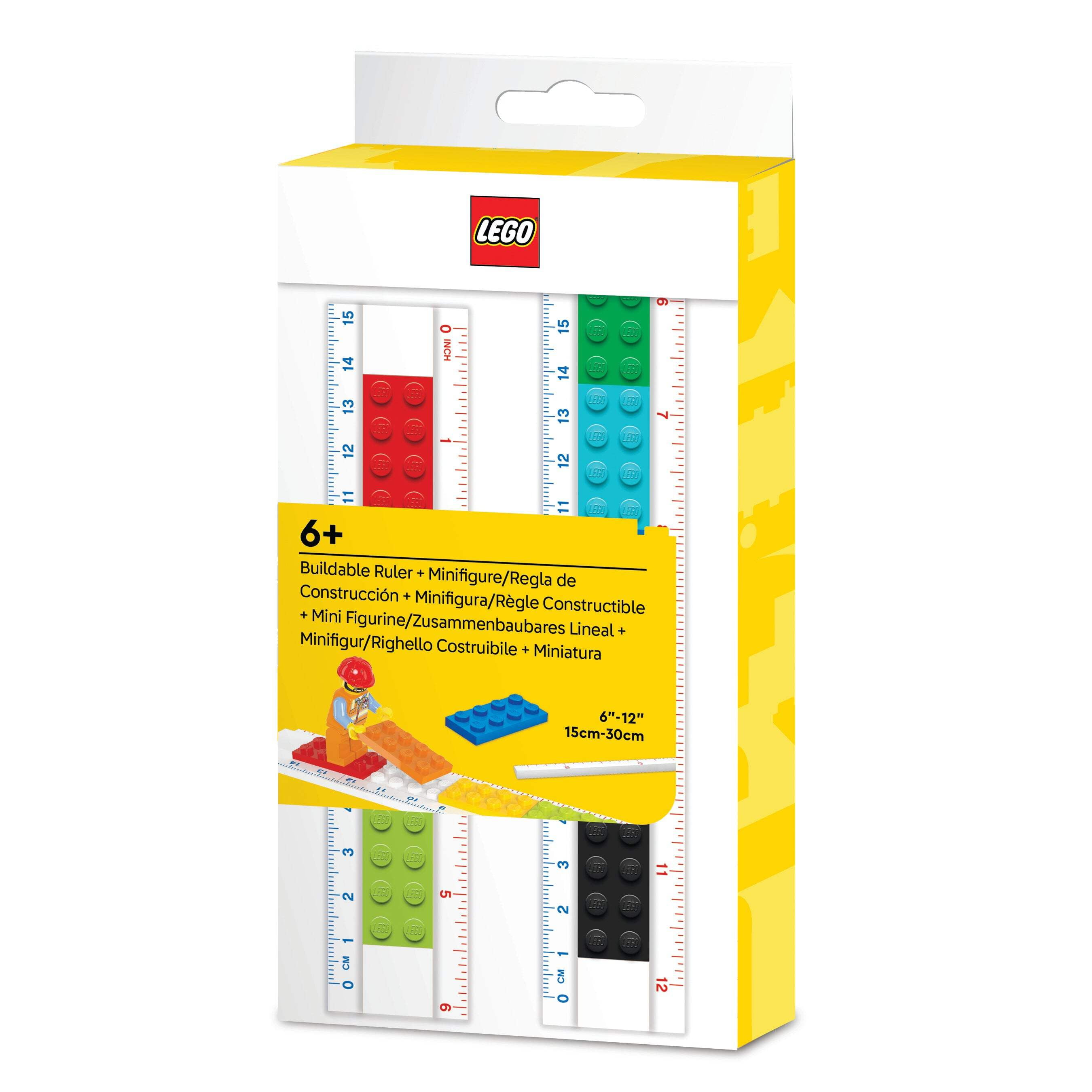 LEGO Ruler with Construction Worker Minifigure - Walmart.com
