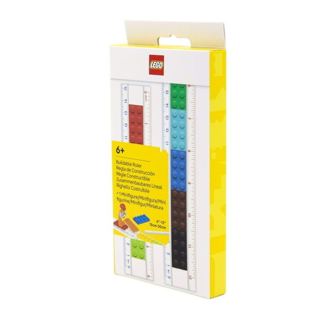LEGO Ruler with Construction Worker Minifigure - Walmart Business Supplies