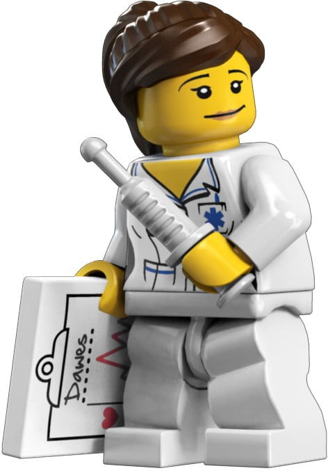 LEGO Series 1 Nurse Minifigure [No Packaging] - Walmart Business Supplies