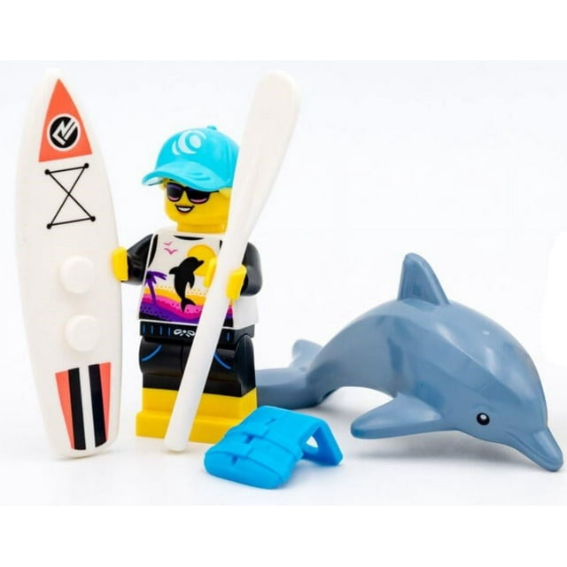 LEGO Series 21, Characters Mini Figs, Paddle Surfer Minifigure [No ...