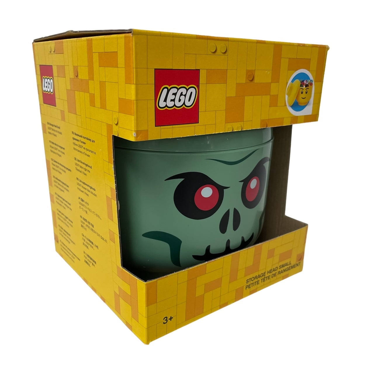 Lego Set Cases: Small Stackable Storage Head, Green Skeleton Design ...