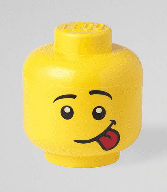 LEGO Small Stackable Storage Head - Silly Face - Walmart.com