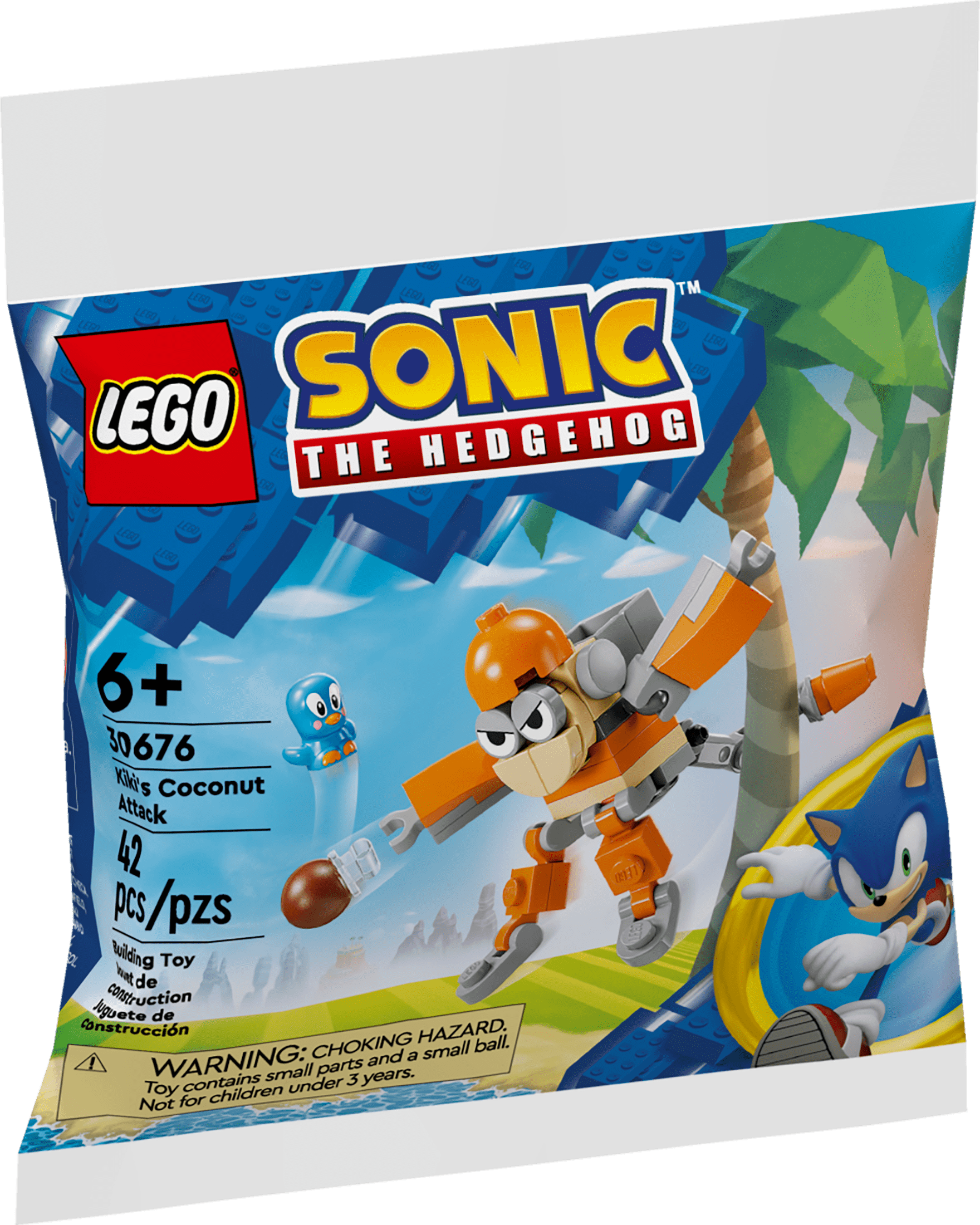 LEGO Sonic Hedgehog Toys Kit with Mini Figures - Kiki's Coconut Attack ...