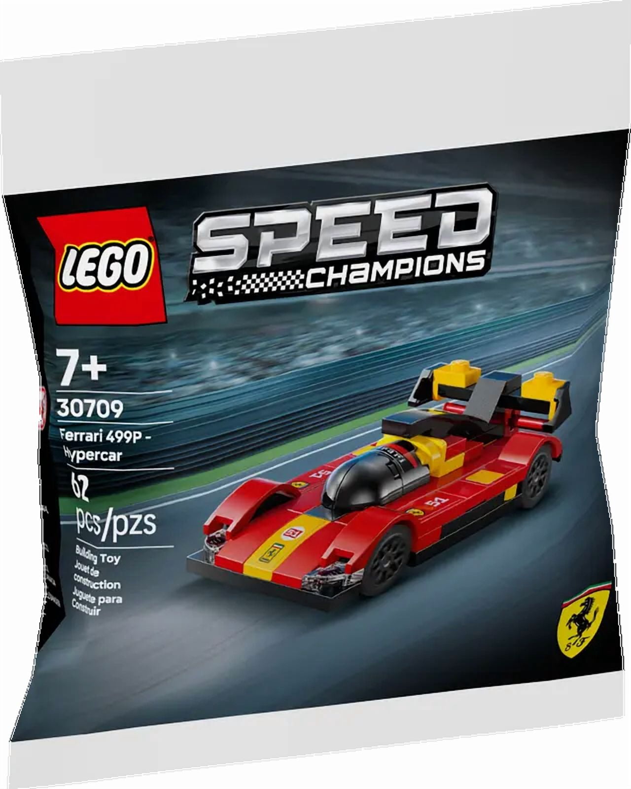 LEGO Speed Champions Ferrari 499P - Hypercar Building Toy - Mini Scale ...
