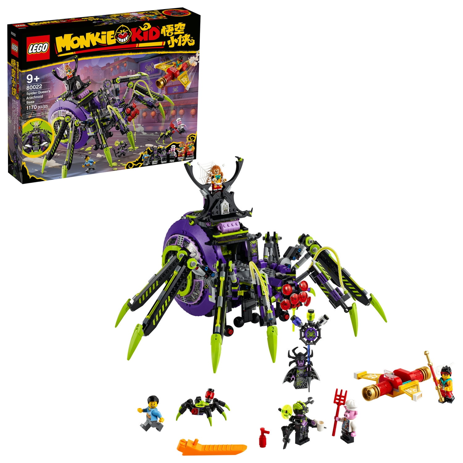 LEGO Spider Queens Arachnoid Base 80022 Building Set (1170 Pieces ...