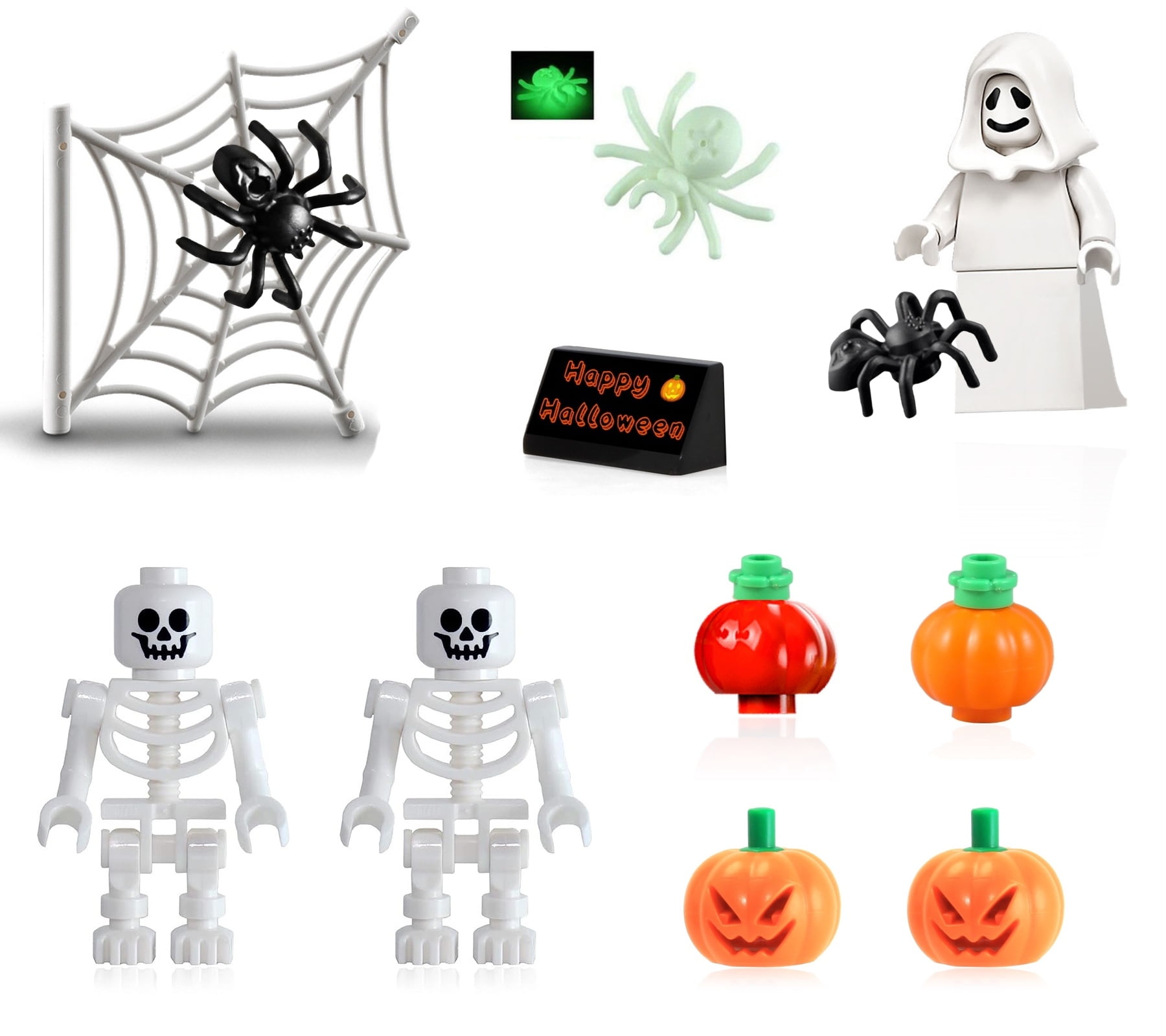 LEGO Spooky Halloween Combo Pack - Skeleton and Ghost Minifigures, 2 ...