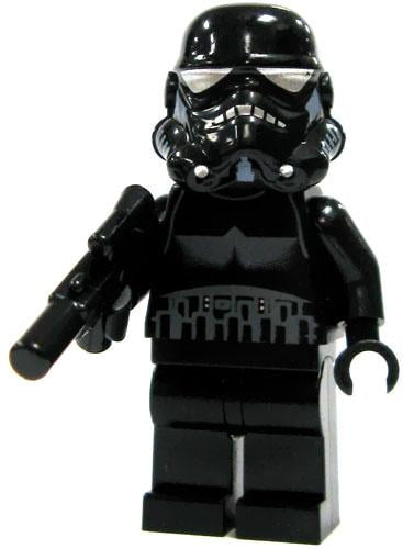 LEGO Star Wars Imperial Black Shadow Trooper Minifigure with Blaster ...