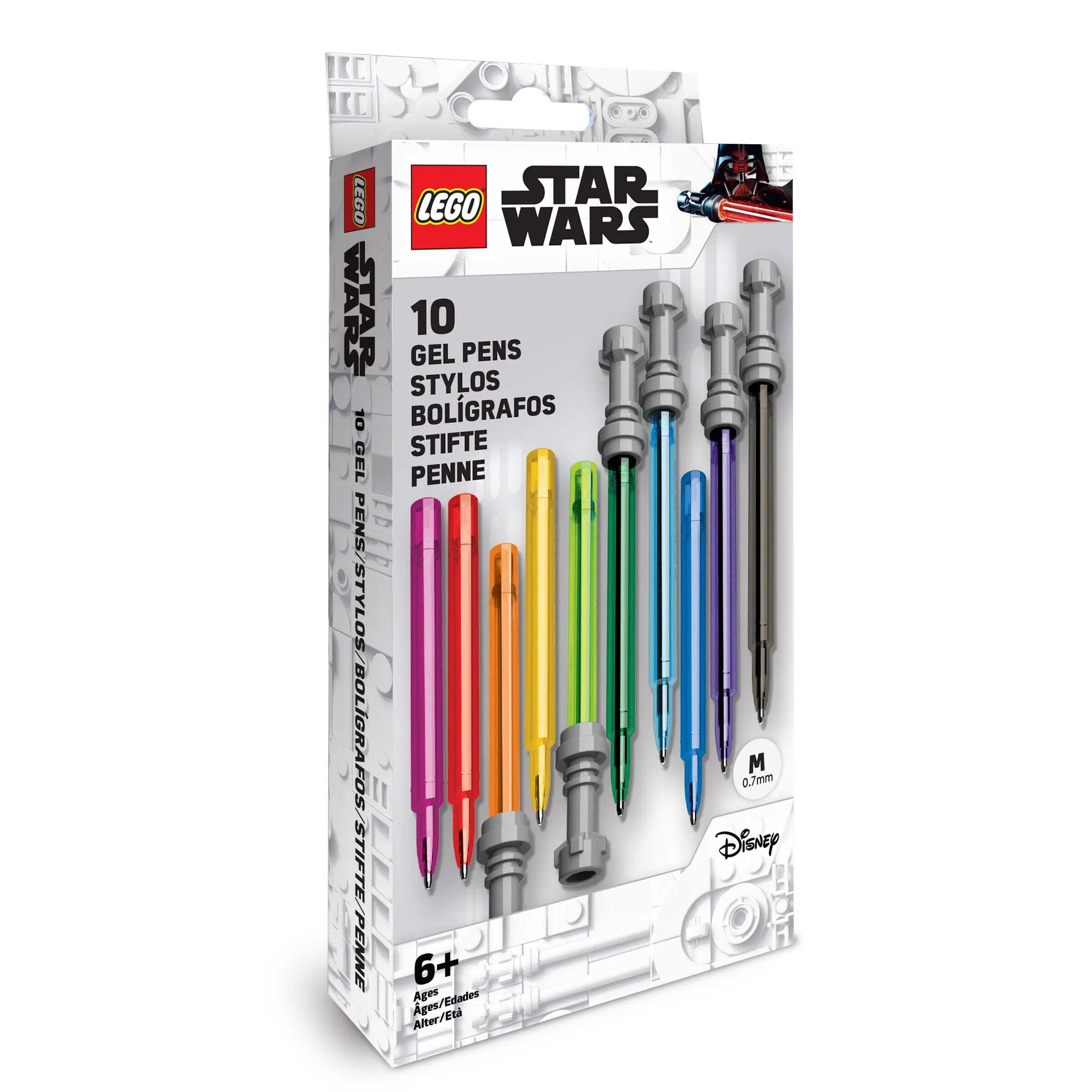 LEGO Star Wars Lightsaber Gel Pen Set - 10 Pack Gel Pens (53116 ...