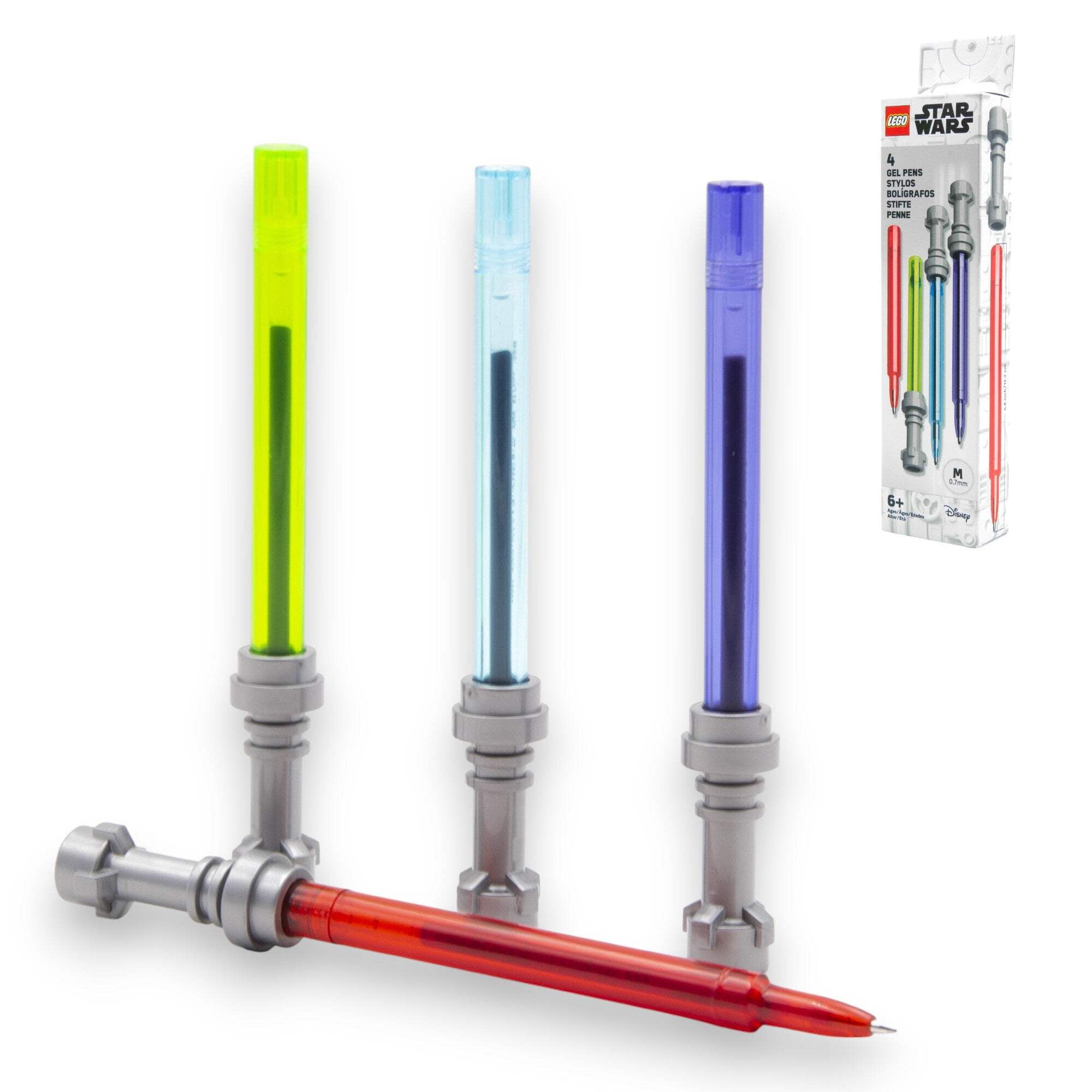 LEGO Star Wars Lightsaber Gel Pen Set - 4 Pack Gel Pens (52875A ...
