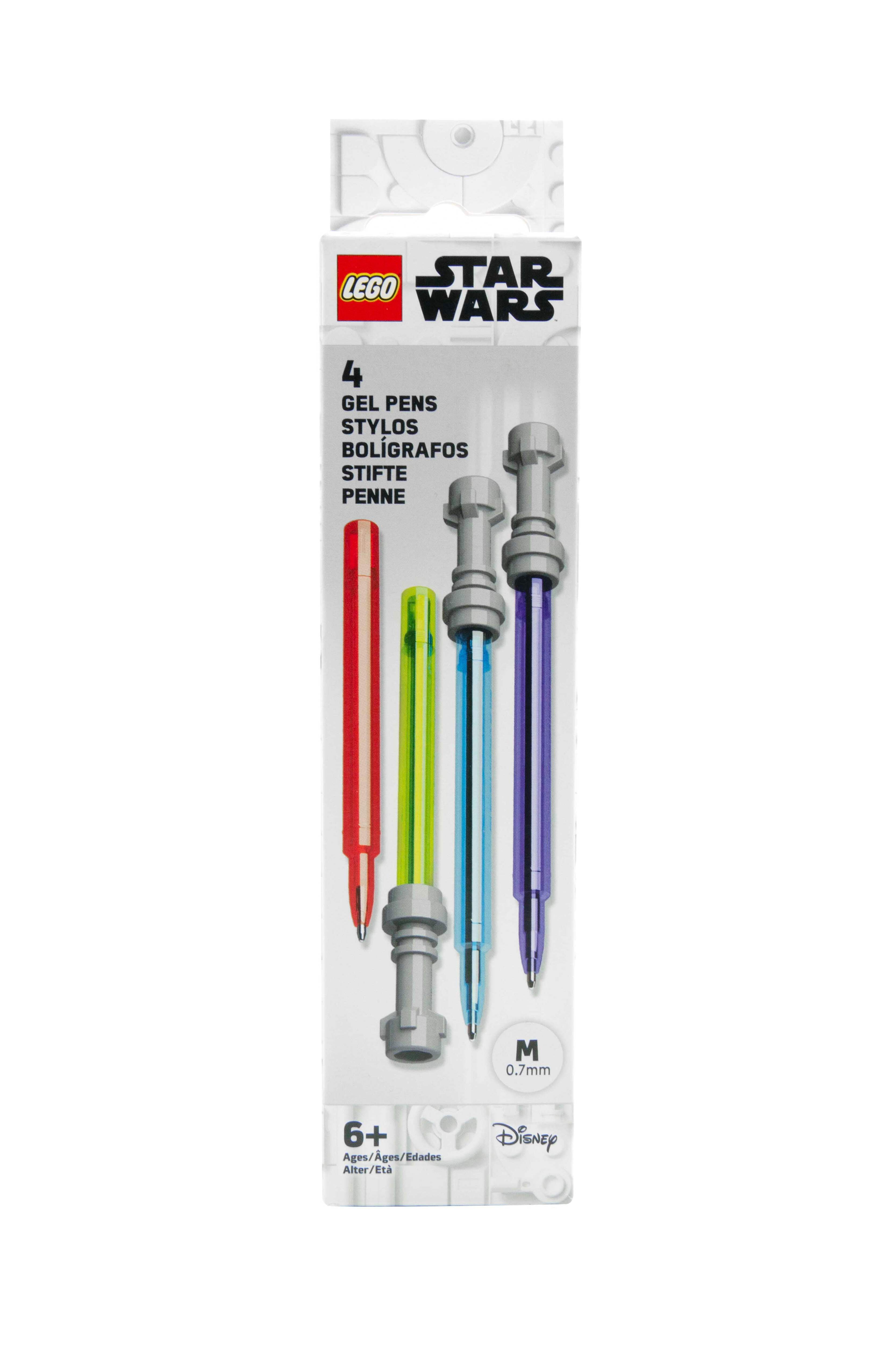 LEGO Star Wars Lightsaber Gel Pen Set - 4 Pack Gel Pens (52875A ...