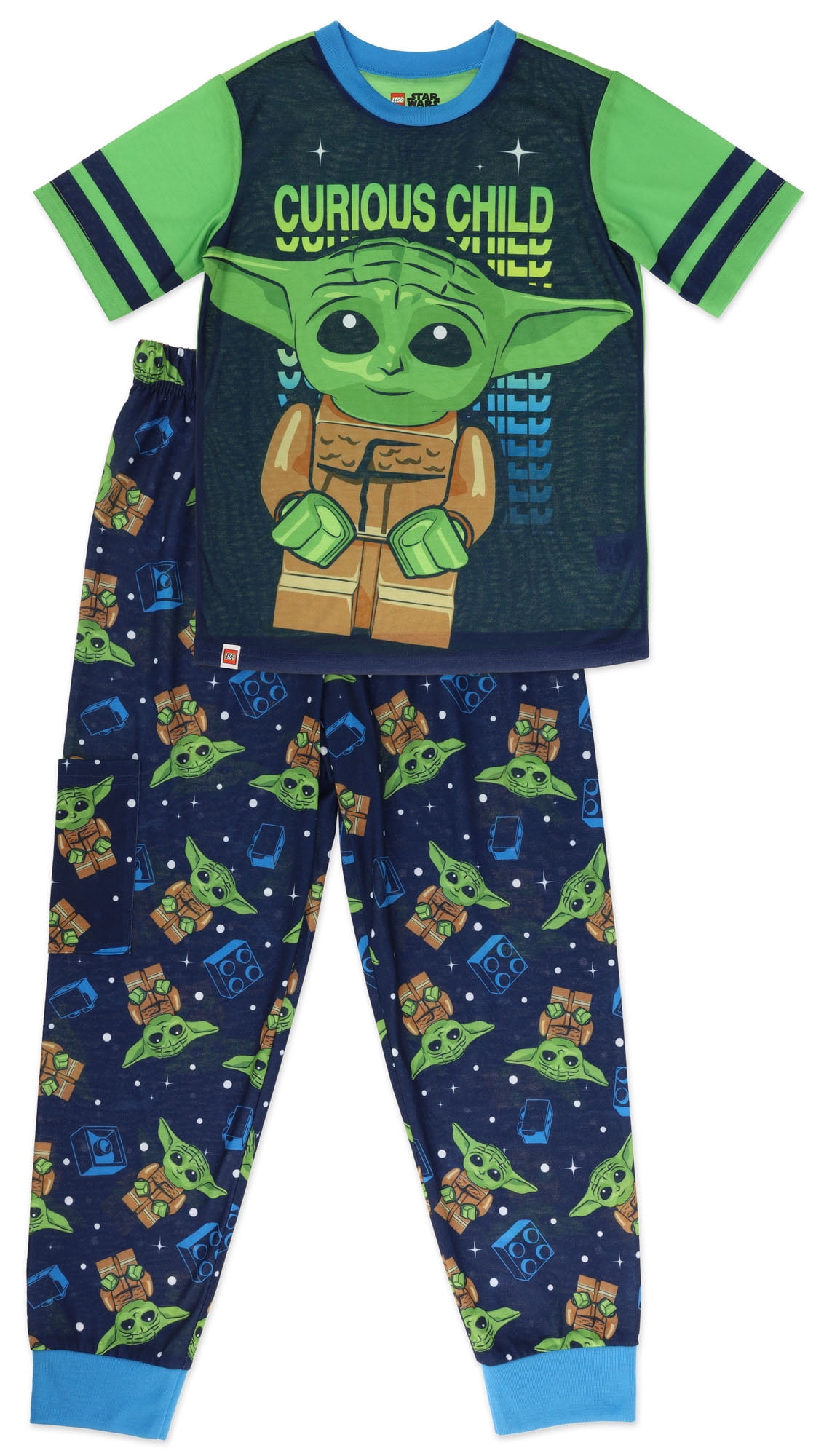 LEGO Star Wars Pajamas for Boys, 2-Piece Loungepant Set, Navy, Size 8 ...