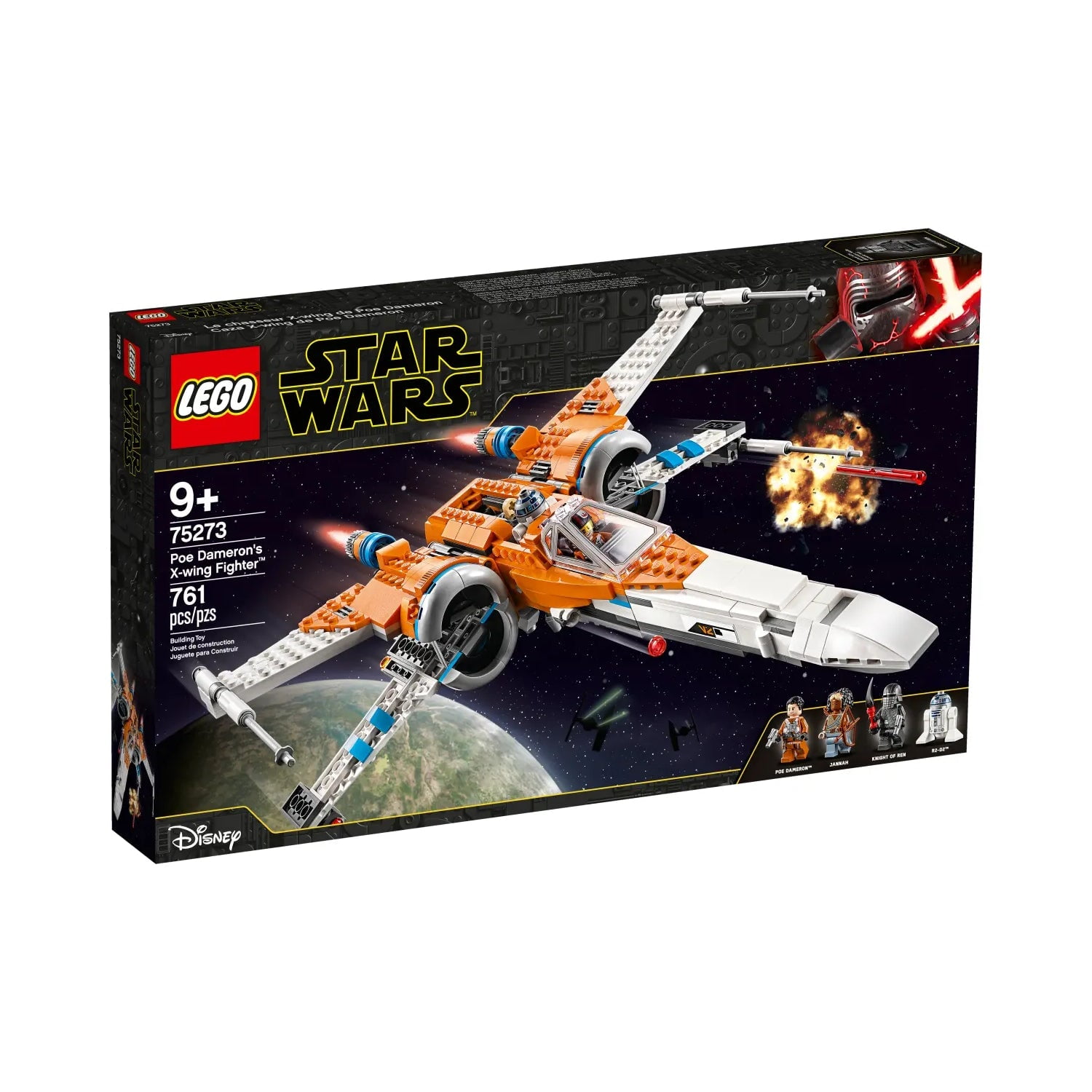 LEGO Star Wars Poe Dameron's X-Wing Starfighter - 70 Piece Building Kit ...