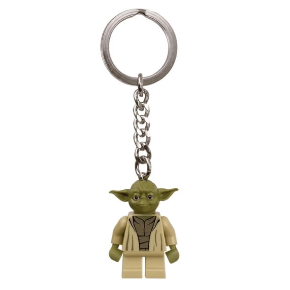 LEGO, Star Wars Keychain, Yoda Split Ring, White, Metal - Walmart.com