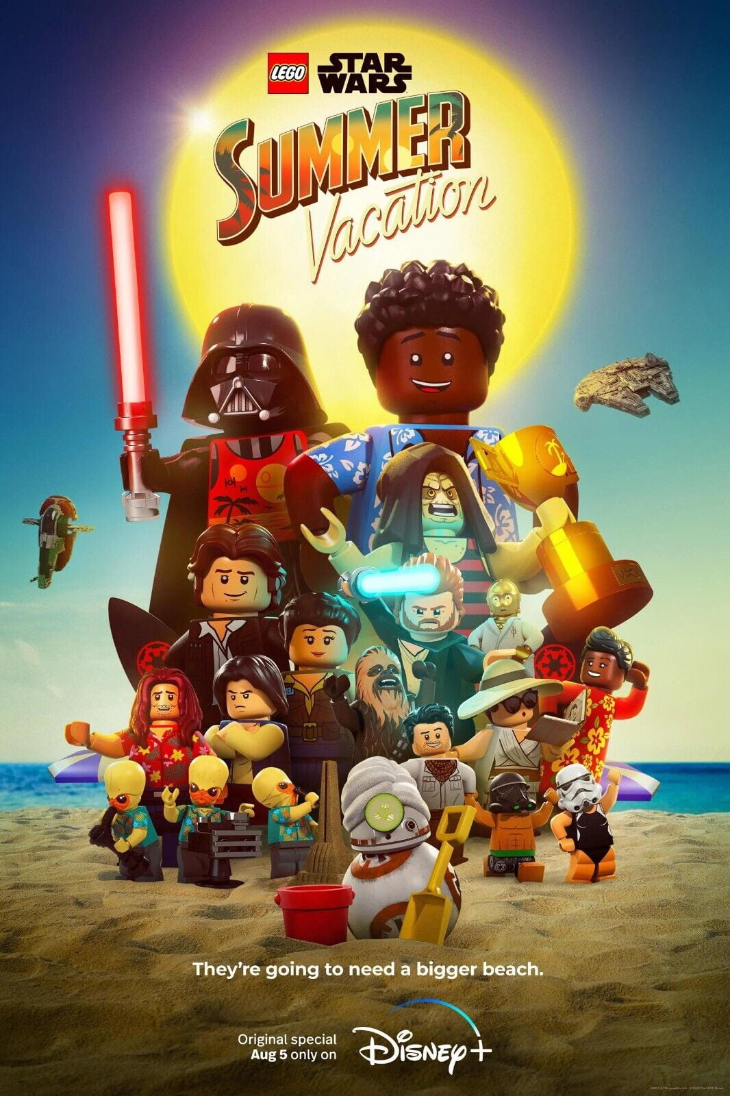 LEGO Star Wars Summer Vacation (2022) Poster 24x36 - Galactic Beach ...