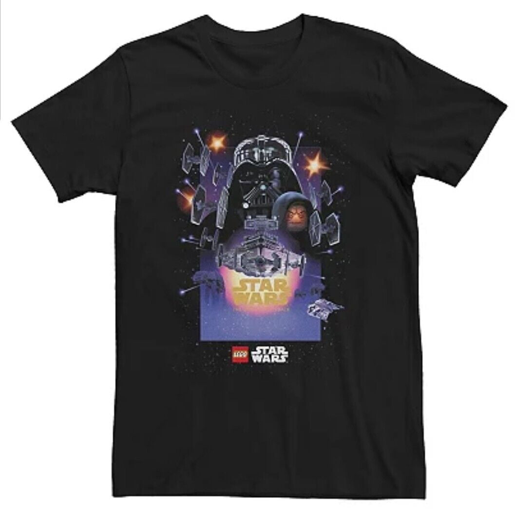 LEGO Star Wars T shirt Empire Strikes Back Poster Big and Tall Size XLT ...
