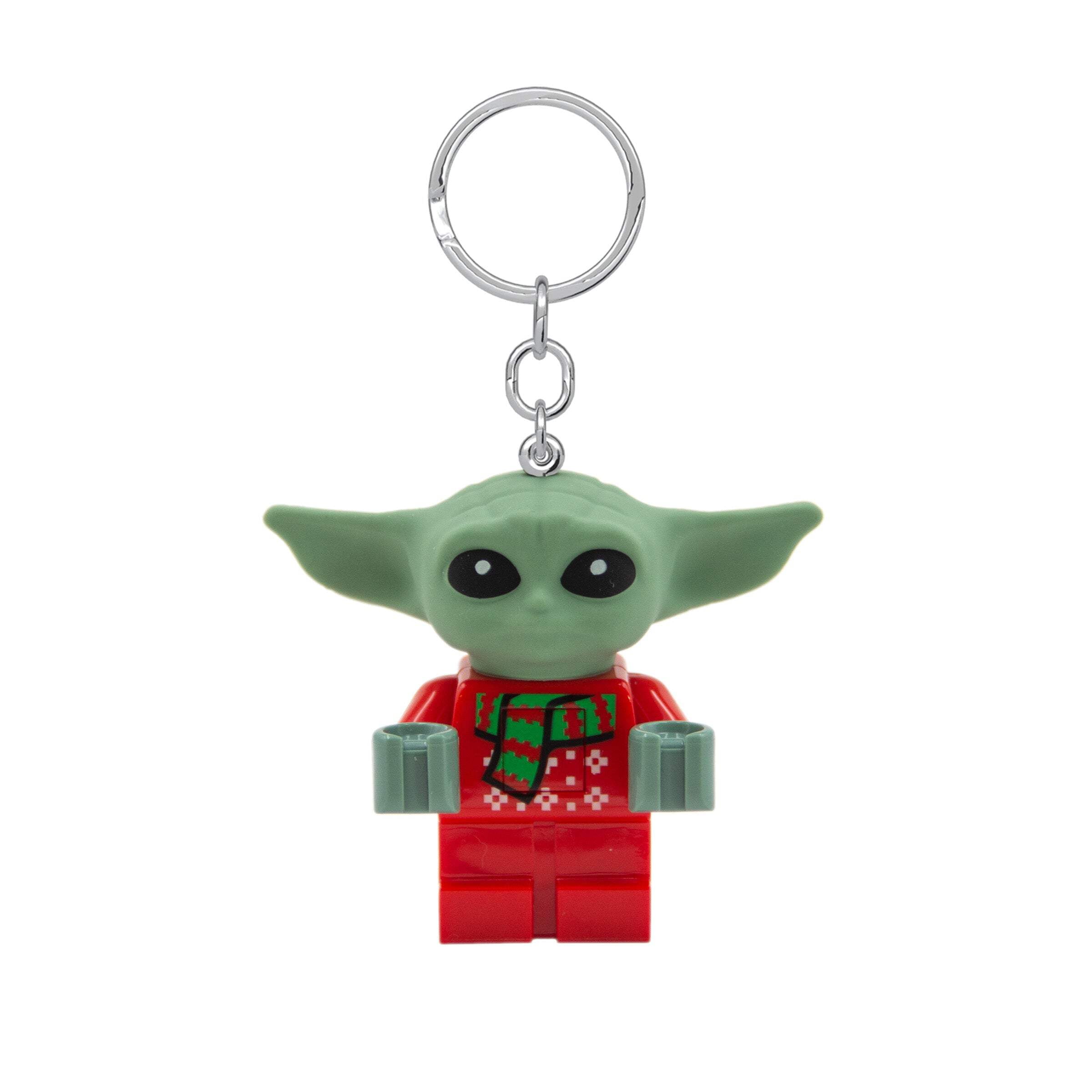 LEGO Star Wars The Mandalorian Keychain Light - Grogu Holiday Sweater ...