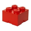 LEGO Storage Brick Toy Box, Bright Red - Walmart.com
