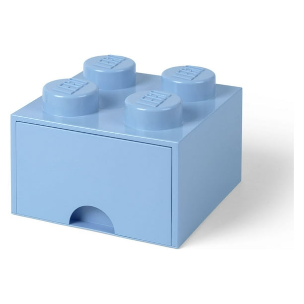 LEGO Storage Brick Drawer 4, Light Royal Blue - Walmart Business Supplies
