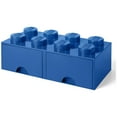 LEGO Storage Brick 8 (2 Drawers) - Bright Blue - Walmart.com