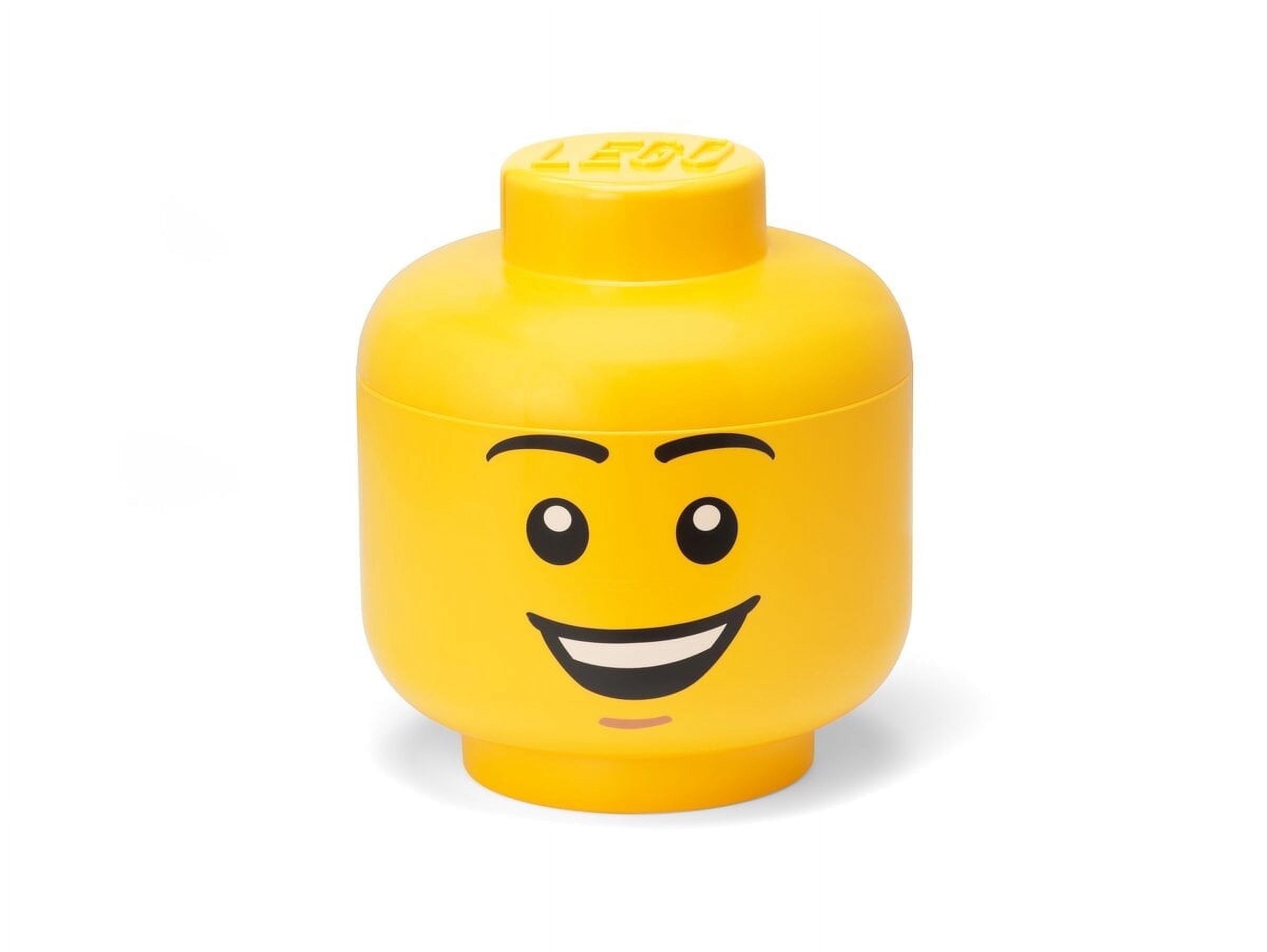 LEGO Storage Products: 40320810 Large Head Yellow - Happy Boy - Walmart.com