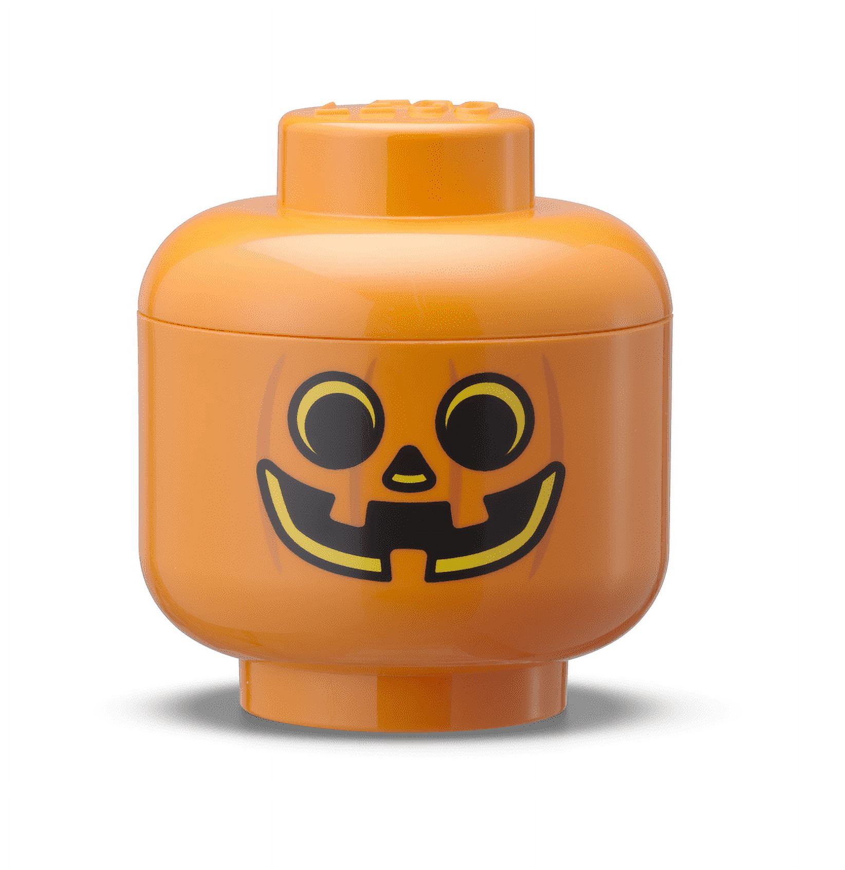LEGO Storage Products: 40330804 Mini Head Orange - Pumpkin - Walmart.com