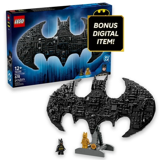 LEGO DC Batman: Batman Logo Building Toy - Super Hero Bedroom Decor for ...