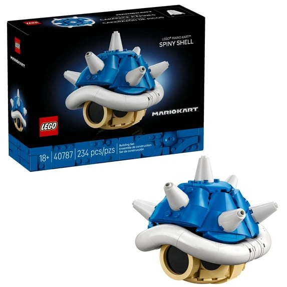 LEGO Super Mario Spiny Shell, Collectible Blue Shell Display Model, 10 ...