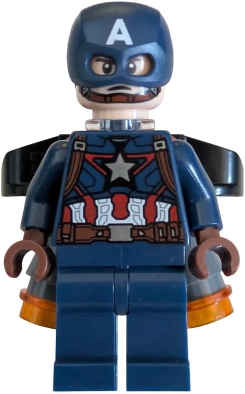 LEGO Superheroes: Captain America Minifigure with Shield and Jetpack 6 ...
