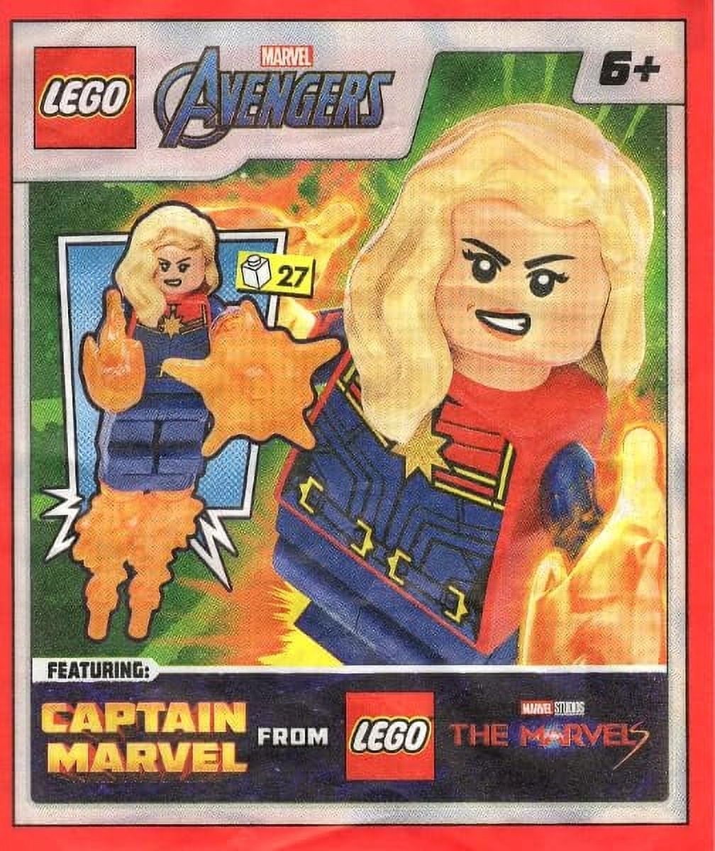 LEGO Superheroes: Captain Marvel Minifigure with Power Blasts - Walmart.com