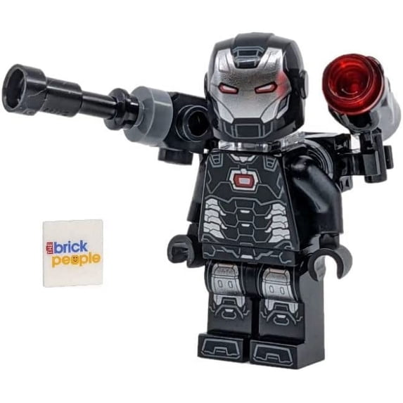 LEGO Superheroes War Machine Minifigure with Shoulder Cannon, Gray ...