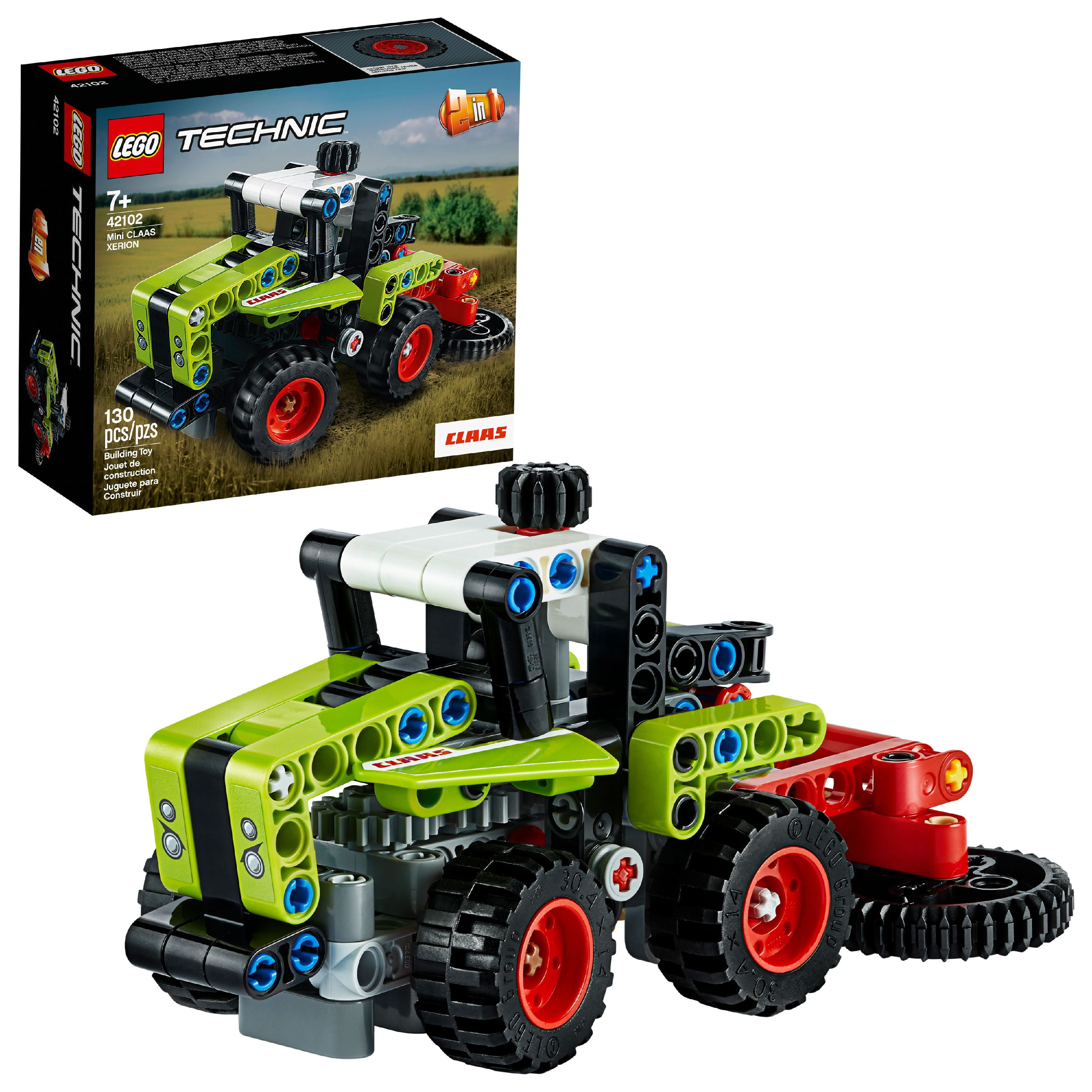 LEGO Technic Mini CLAAS XERION 42102 Toy Tractor Building Kit (130 ...