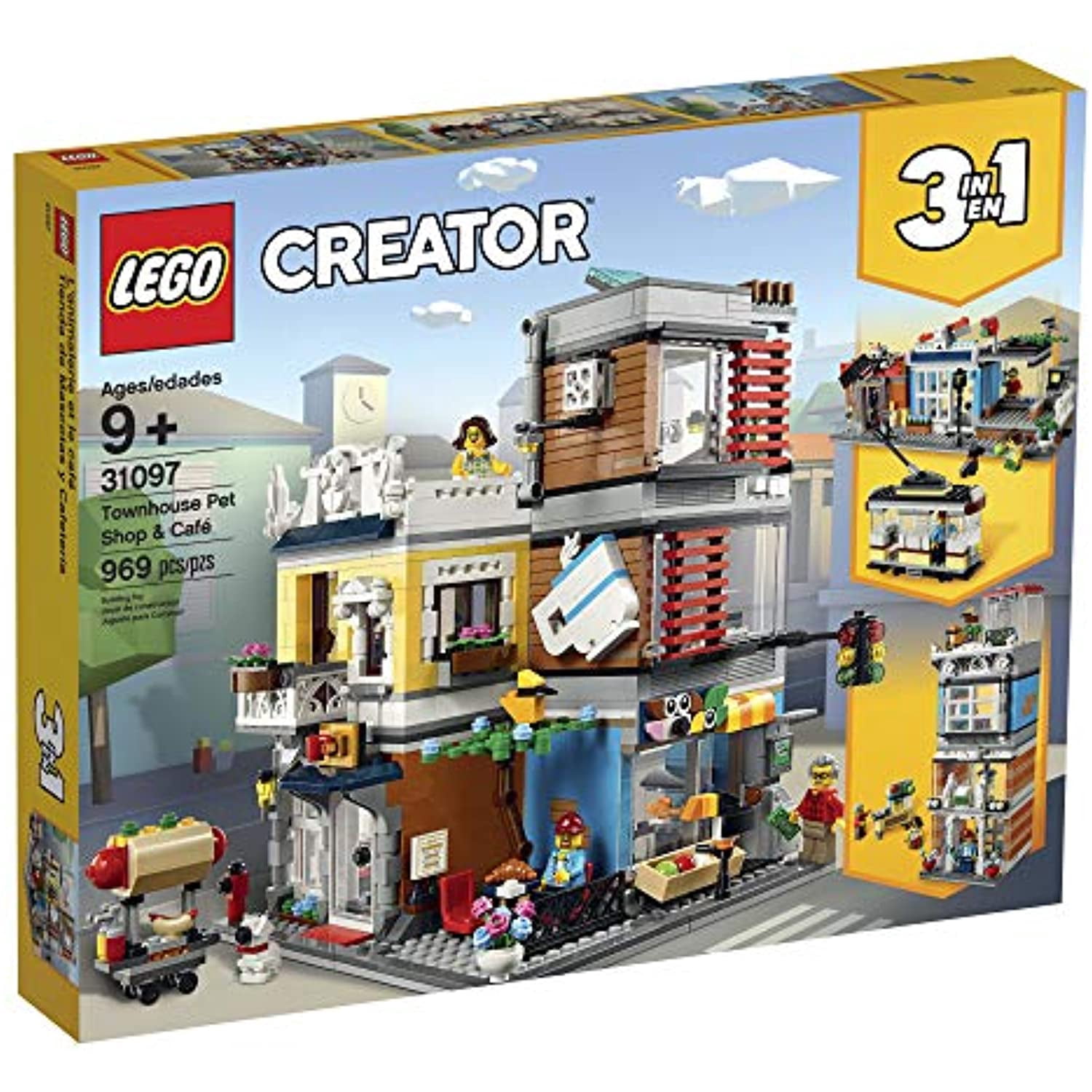 LEGO Townhouse Pet Shop & Cafe 31097 Building Set (969 Pieces ...