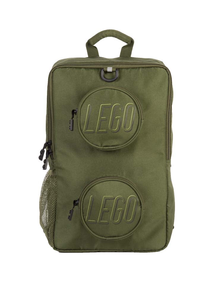LEGO Unisex Brick Backpack, Olive - Walmart.com