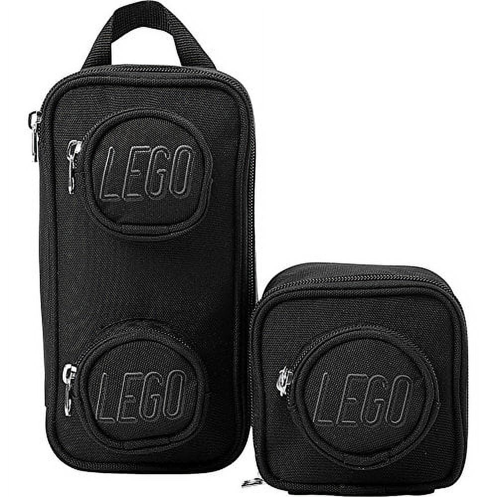 LEGO Unisex Brick Mini Backpack & Pouch Set - Black - Walmart.com