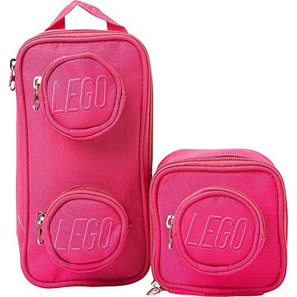LEGO Brick Mini Backpack & Pouch Set - Pink Small Bag - Walmart.com