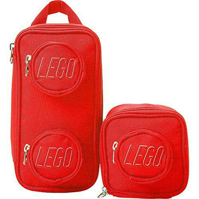 LEGO Unisex Brick Mini Backpack & Pouch Set Red Small Bag - Walmart.com
