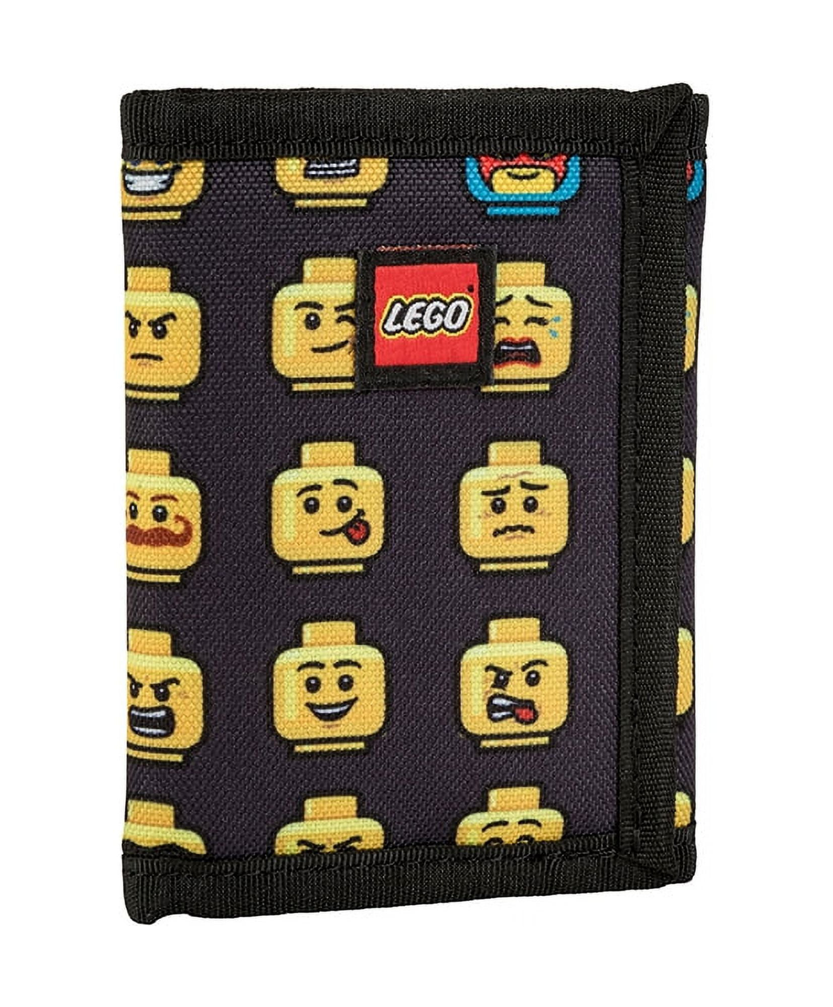 LEGO Unisex Minifigure Trifold Wallet Hook & Loop, Recycled Polyester ...