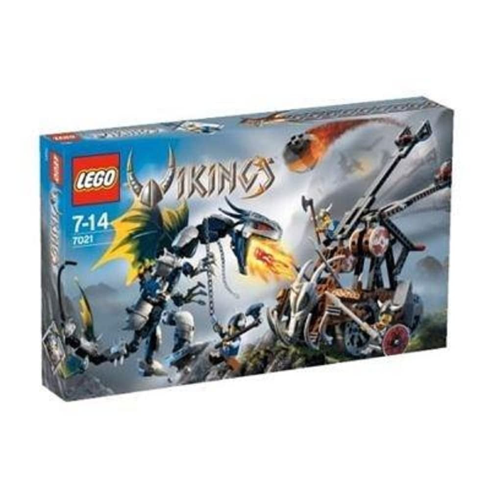 LEGO VIKINGS Double Catapult vs. The Armored Ofnir Dragon (7021 ...
