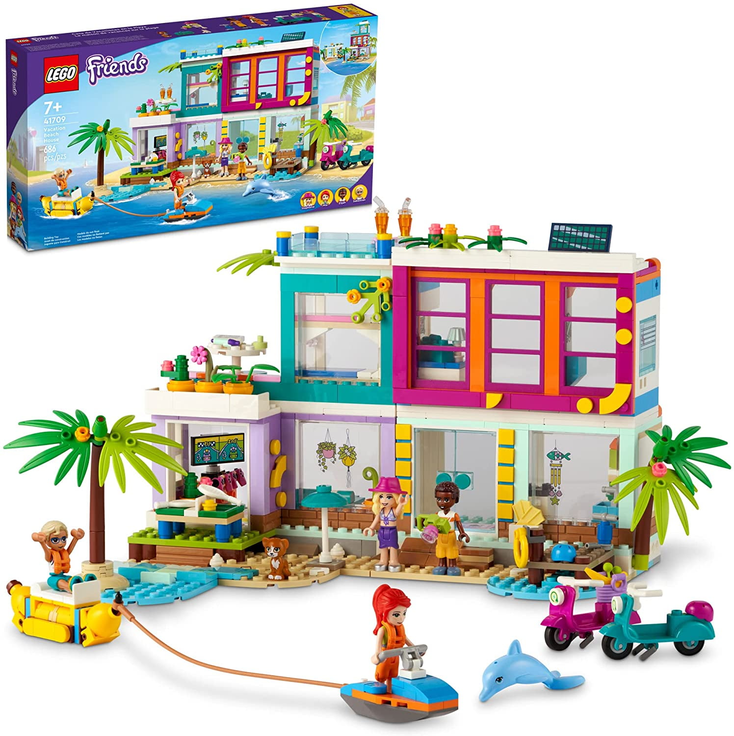 LEGO Vacation Beach House 41709 Building Set (686 Pieces) - Walmart.com
