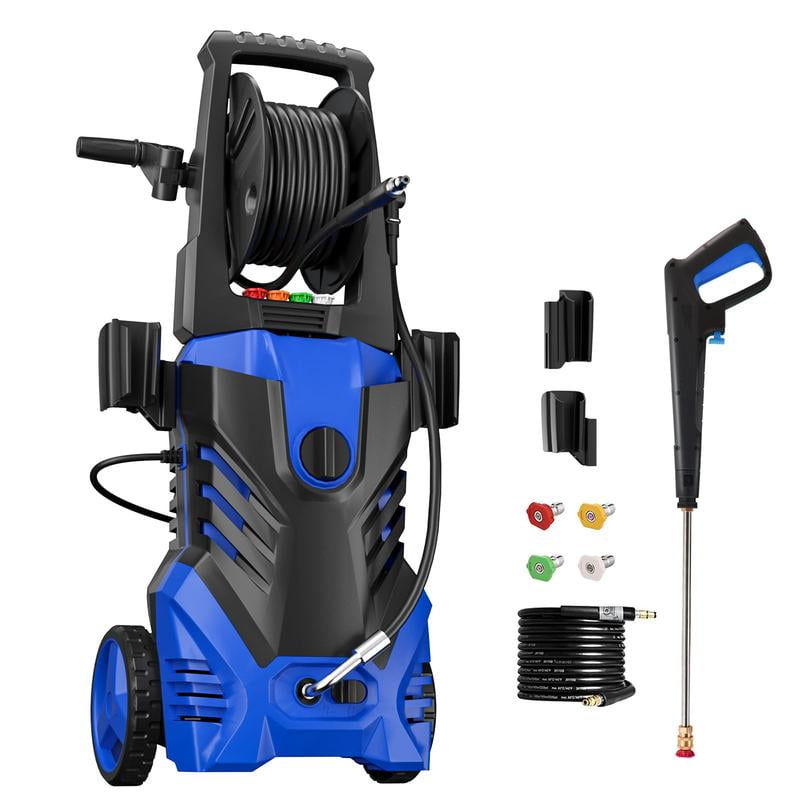 LEHAO 5000PSI Electric Pressure Washer - 3.1GPM, 25ft Hose, 4 Nozzles ...