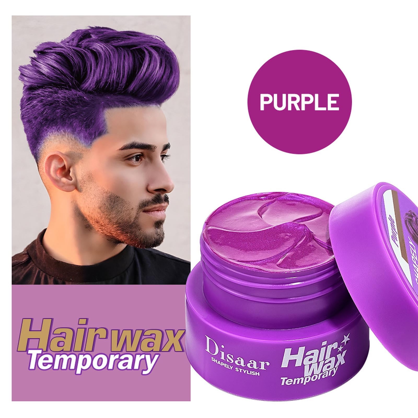 LEHOZIHEQ 12 Color Temporary Hair Color Wax, Hair Coloring Wax Color ...