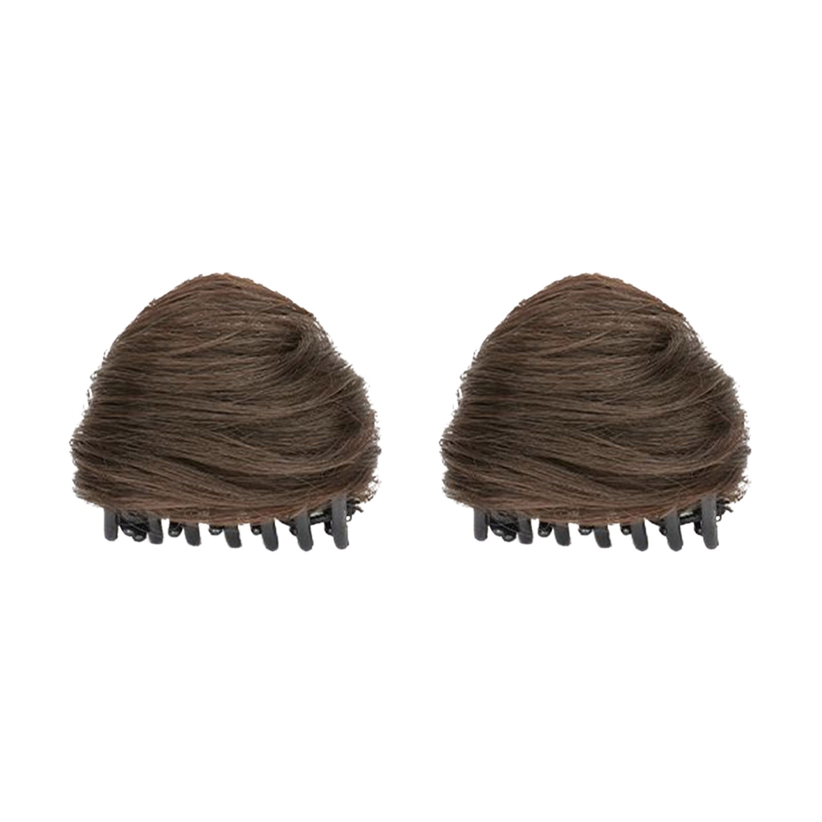 LEHOZIHEQ 2PCS Cat Ears Hair Donut Space Bun, Hair Pieces Mini Claw ...