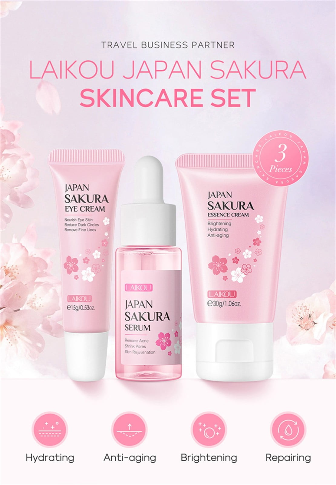 LEHOZIHEQ 3 PCS Skin Care Set, Vitamin C Women Beauty Gift Sets Skin ...