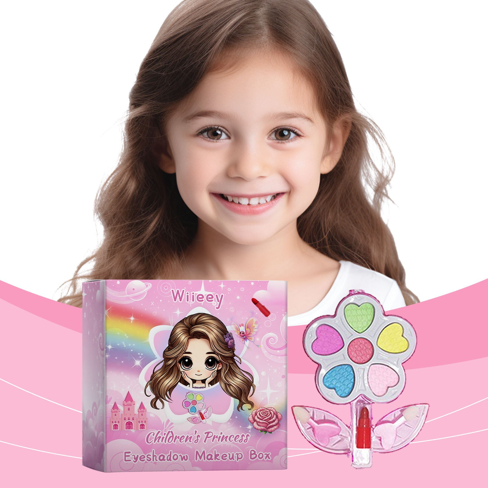 LEHOZIHEQ Children Make-up Kit, Safe Nontoxics Suitable For Children To ...