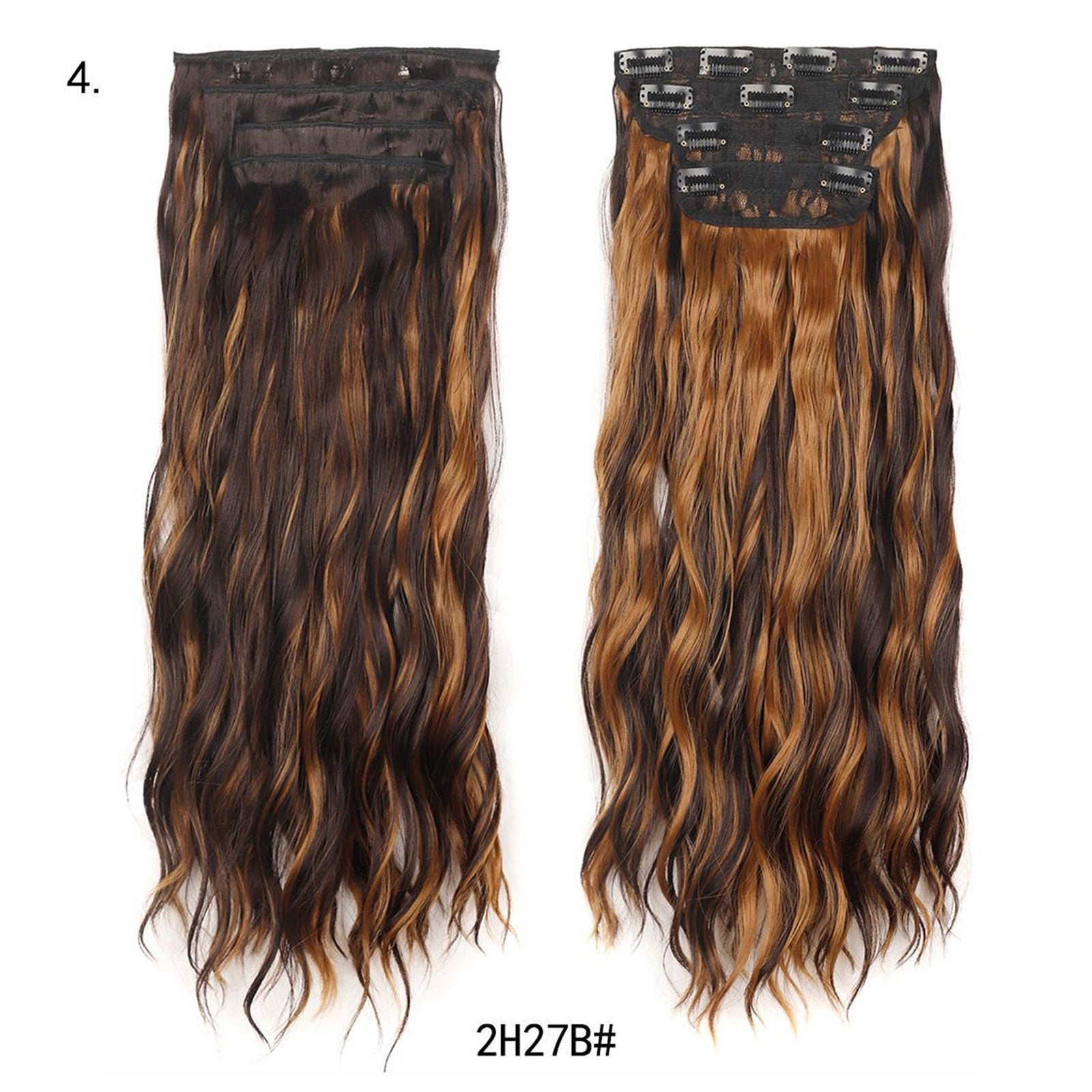 LEHOZIHEQ Clip in Hair Extensions for Women, Women's Long Curly Fake ...