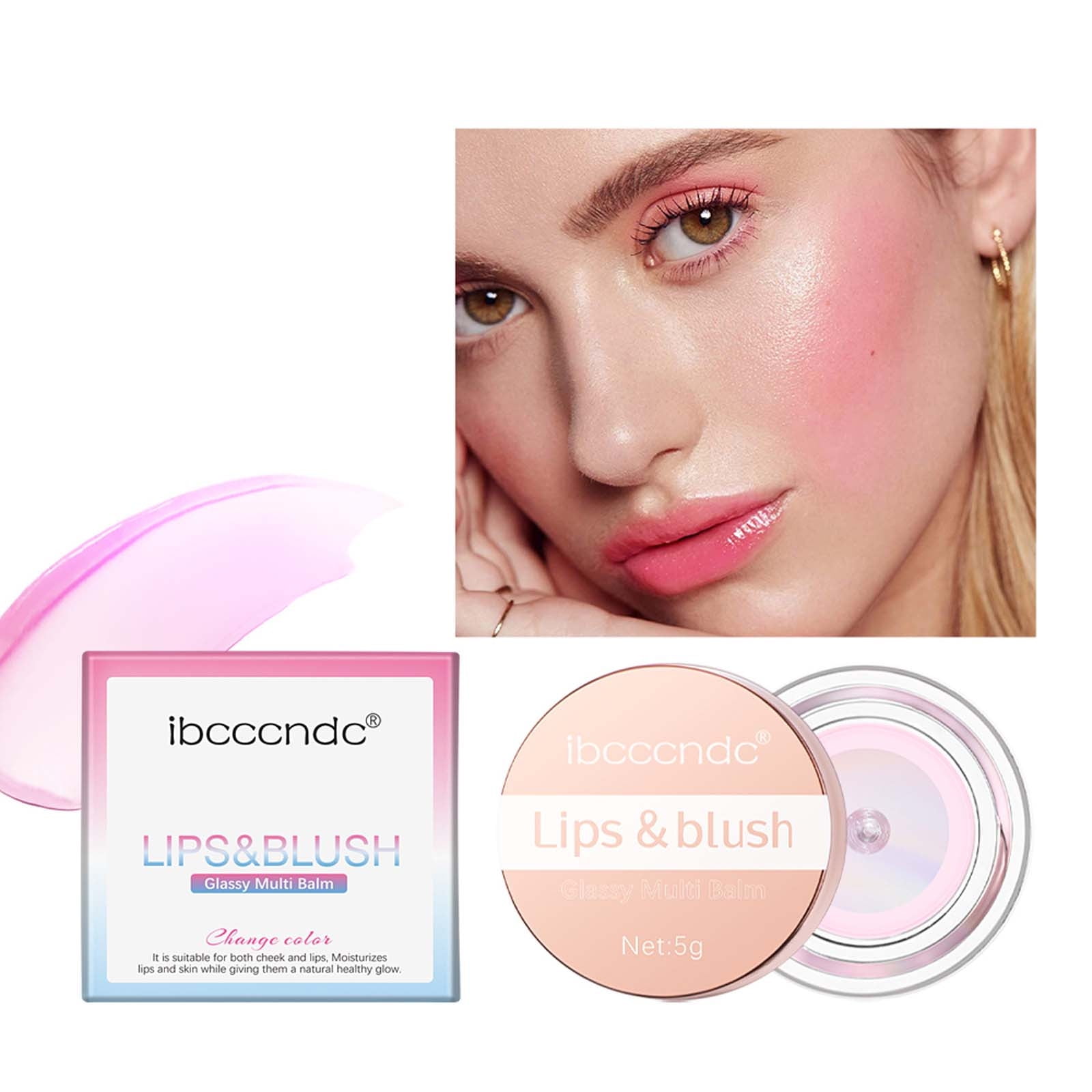 LEHOZIHEQ Color Changing Blush, Transparent Color Changing Gel High ...