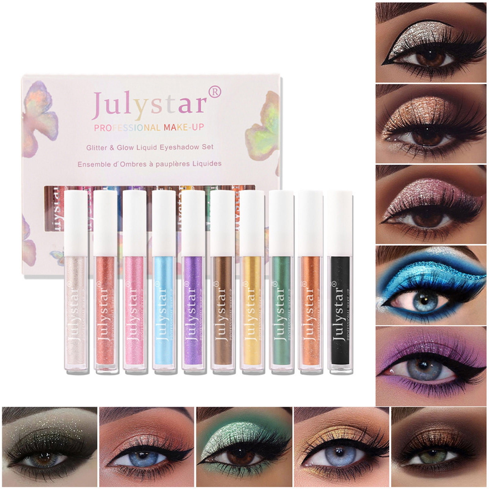 LEHOZIHEQ Diamond Eyeshadow Liquid Glitter Pearl Highlight Glitter ...